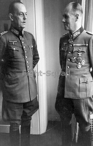 WW2 Picture Photo 1943 Erwin Rommel and Rundstedt at Hotel George V ...