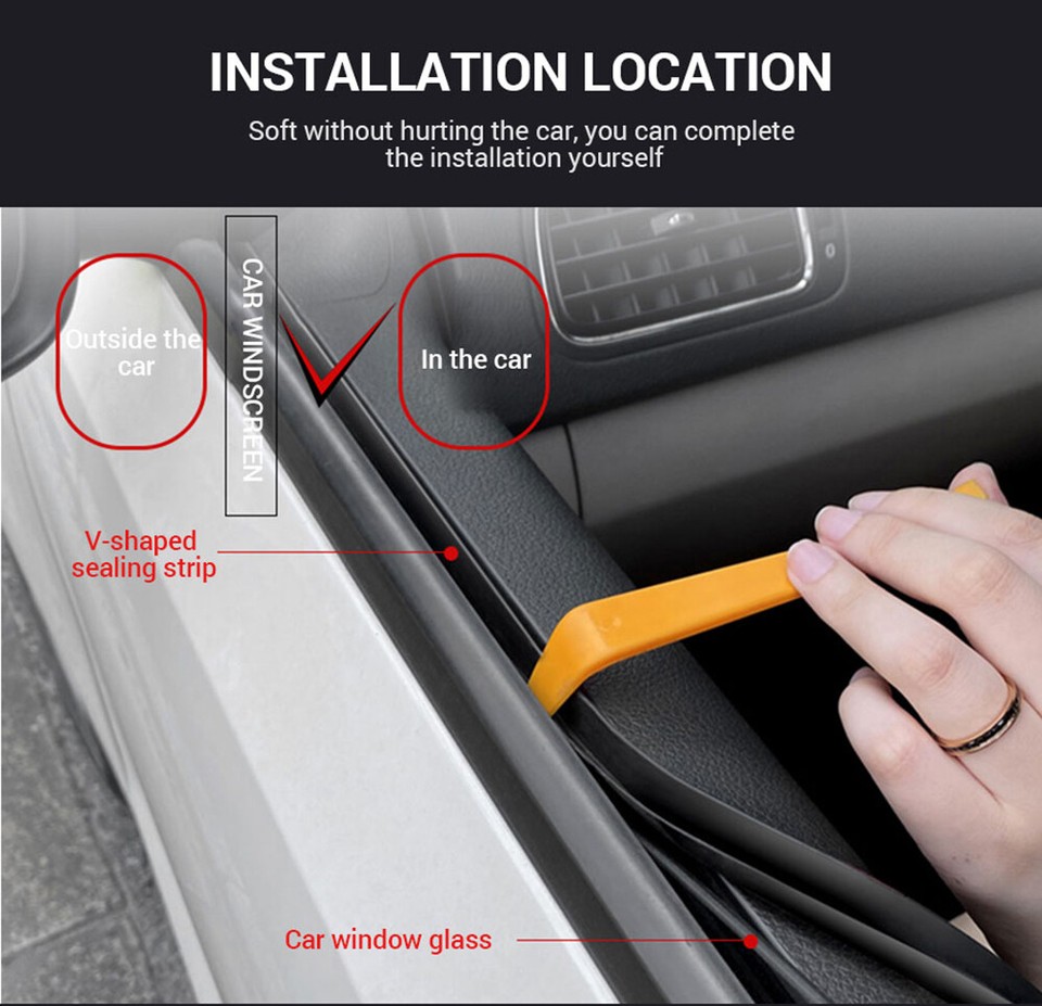 13ft For Buick V Shape Car SUV Side Window Door Trim Edge Moulding ...