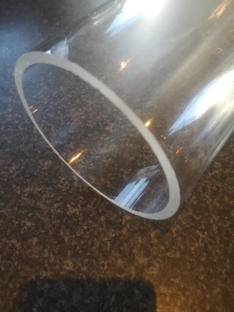Clear Acrylic Round Tube Perspex Hollow Plastic Pipe 110mm x 100mm ...