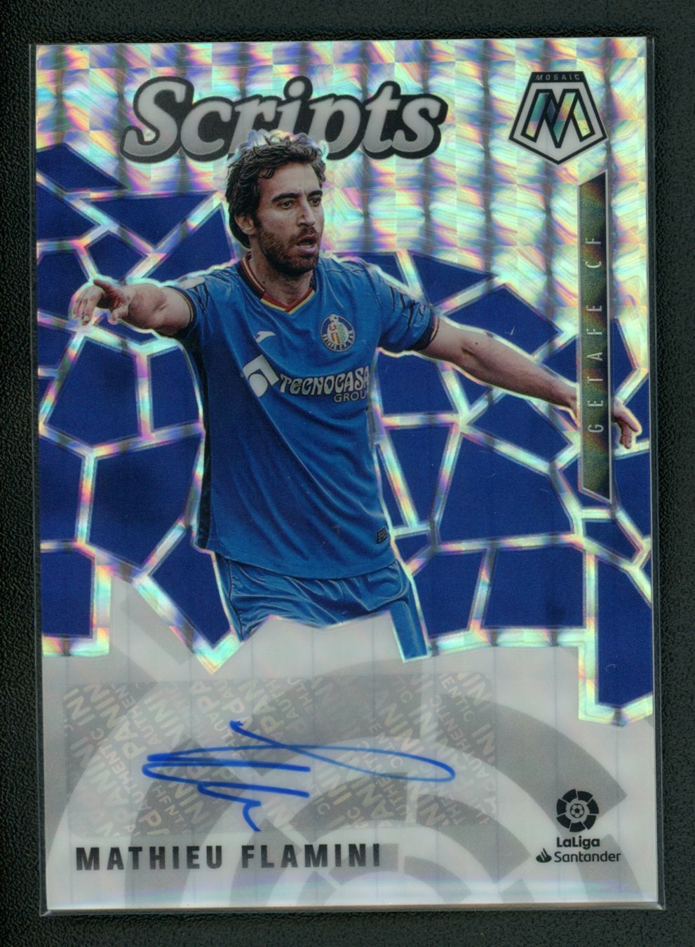2020-21 MATHIEU FLAMINI AUTO PANINI MOSAIC SCRIPTS SILVER LALIGA ...