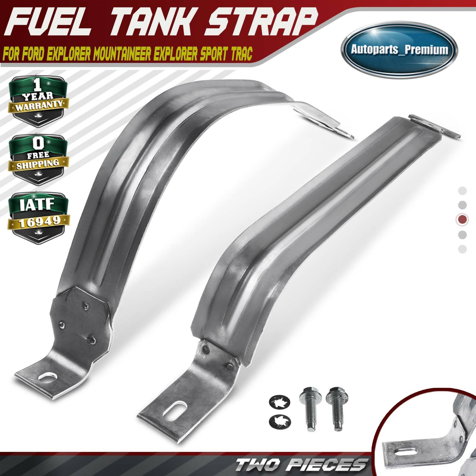 2x Fuel Tank Straps for Ford Explorer Explorer Sport Trac Mercury ...