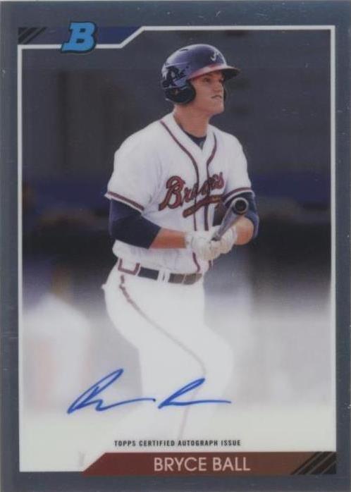 2020 Bowman Heritage - Chrome Prospects Autographs Bryce Ball #92PA-BBA ...