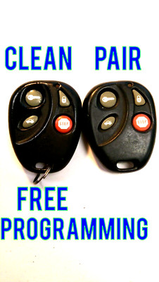 PAIR OF BULLDOG KEYLESS REMOTE START FOB ALARM TRANSMITTER J3S0045CH00 ...