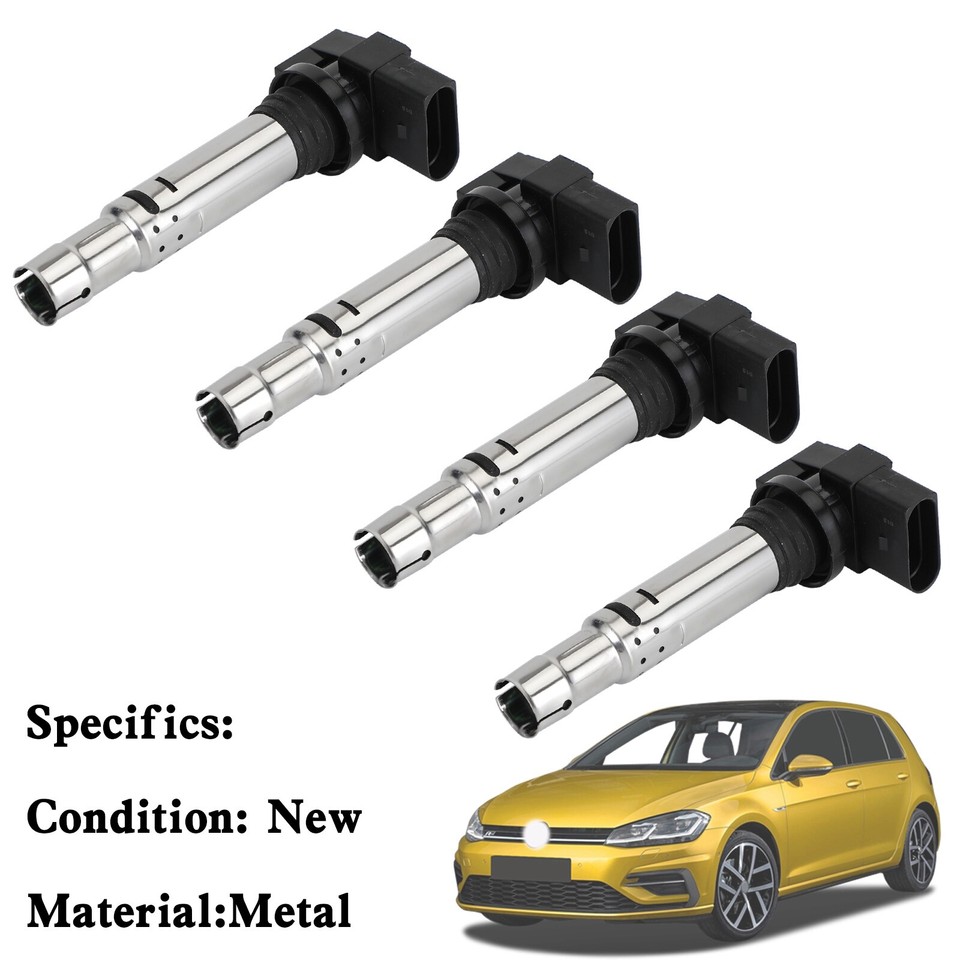 4x Coil Packs Set 036905715F For VW Golf 1.4 TSI VW Polo Jetta 1.6 FSI ...