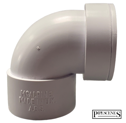 32mm Chrome Pipe to 36mm Solvent Weld Glued Pipe Waste Pipe 1 1/4 ...