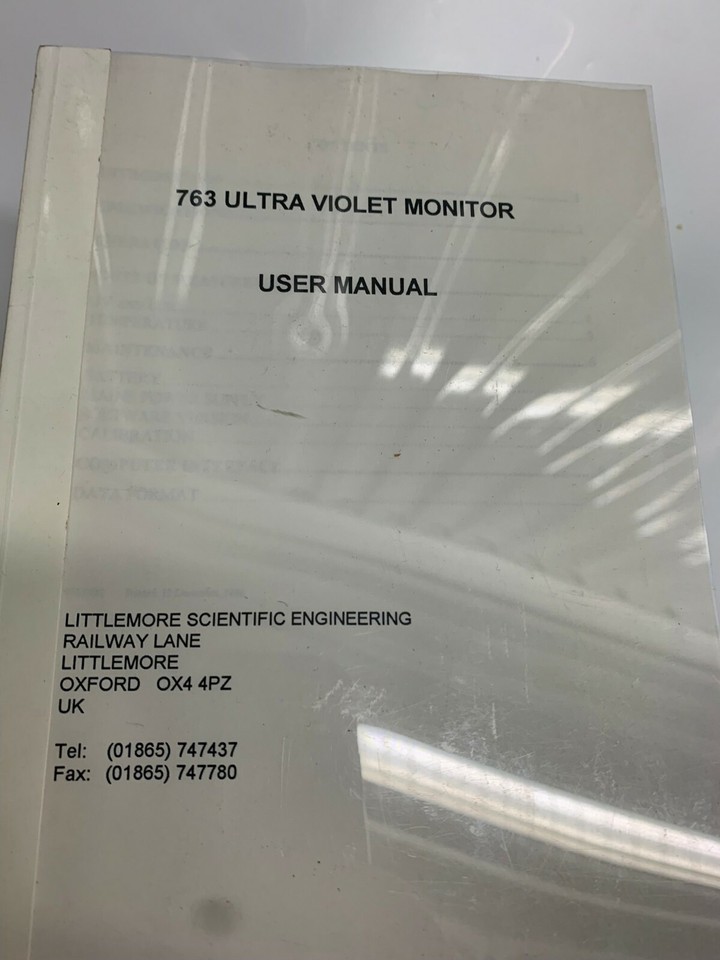 ELSEC UV MONITOR TYPE 763 - needs recalibration | eBay