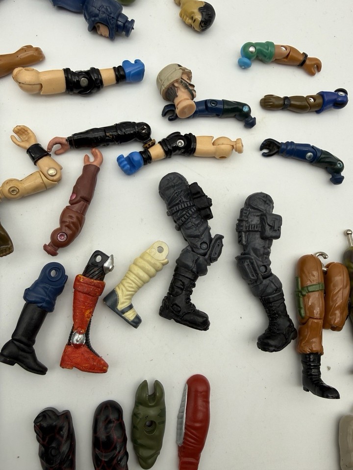 Vintage GI Joes/ Chap Mei 3.75” Body Parts LOT Mixed Arms, Chest Back ...