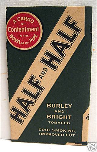 Half and Half Burley & Bright Cigarette Tobacco Papers | eBay