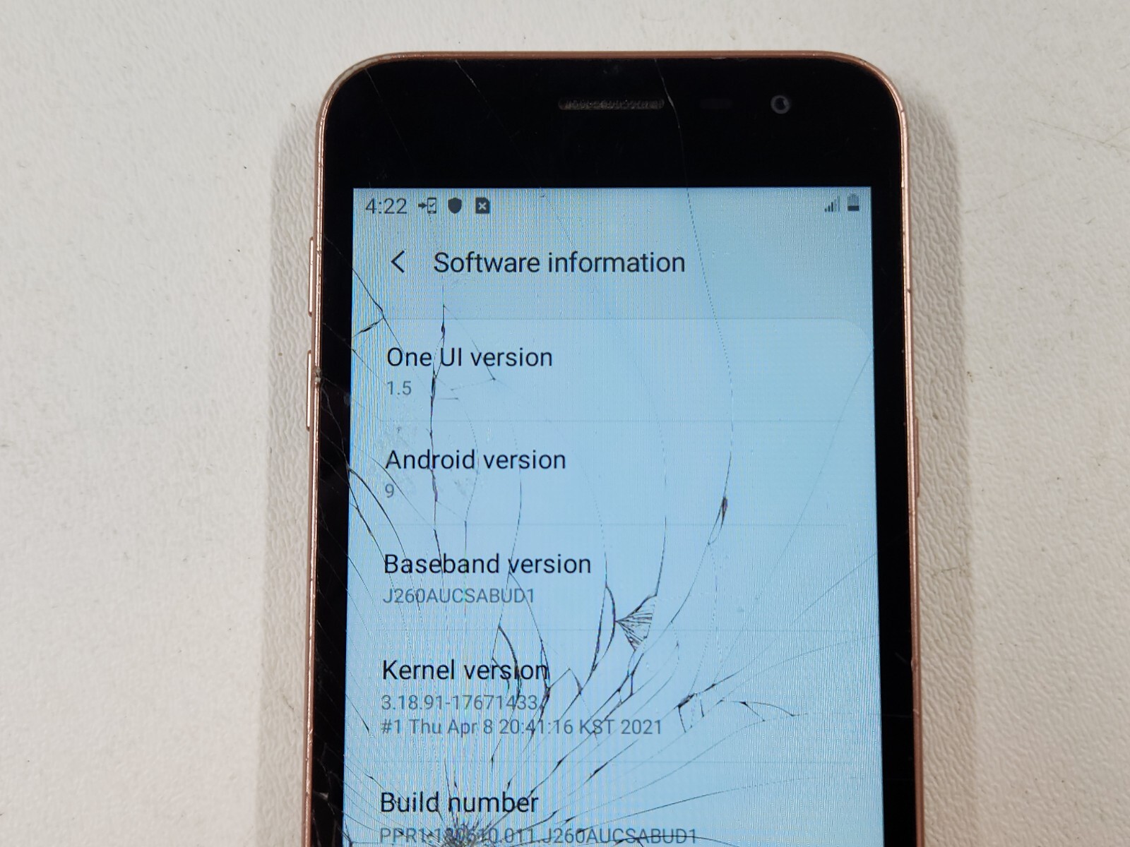 Samsung Galaxy J2 Dash (SM-J260A) 16GB (AT&T) Smartphone - Cracked ...