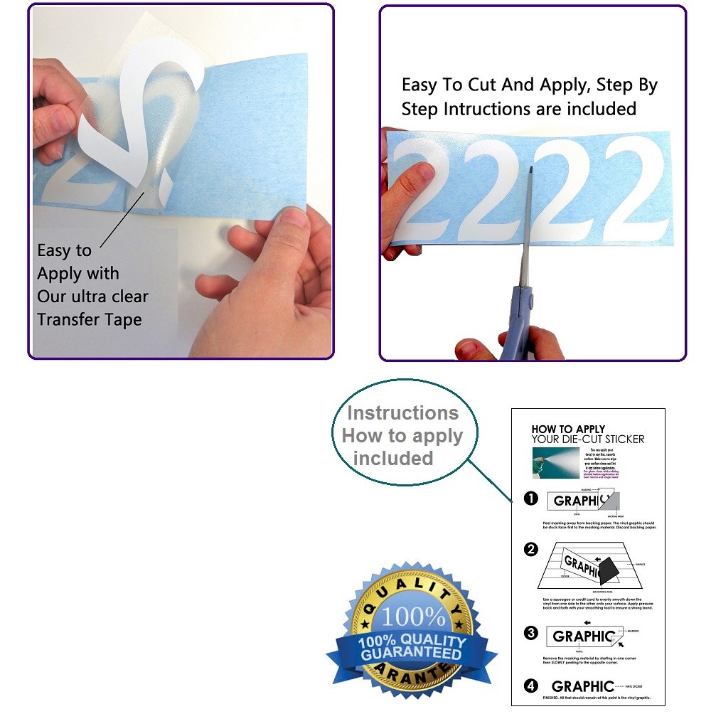 Lot of 40 - 3 1/2" Black Vinyl Mailbox, Tool Box, Locker Numbers Decal ...