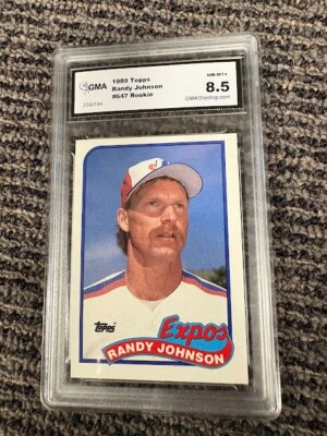 1989 TOPPS RANDY JOHNSON # 647 GRADED 8.5 ROOKIE | eBay