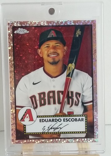 2021 Eduardo Escobar Topps Chrome Platinum Anniversary #229 Rose/Gold ...