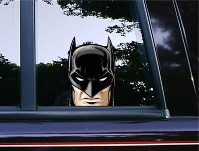 Batman Peeker Peeking Bumper Window Vinyl Car Decals Comics Waterproof ...
