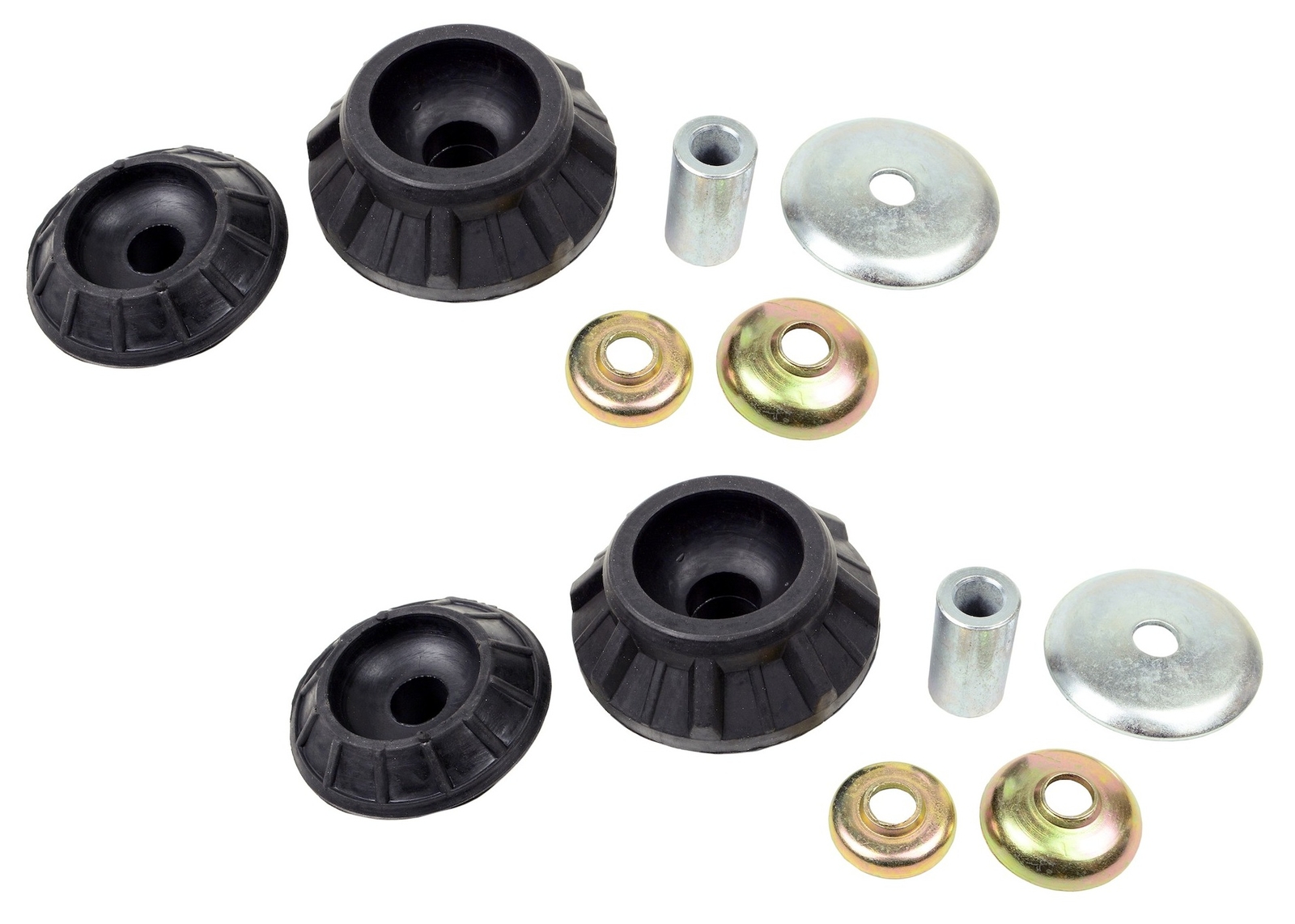 New Pair Set of 2 Rear Suspension Strut Mount Kits Mevotech For VW ...