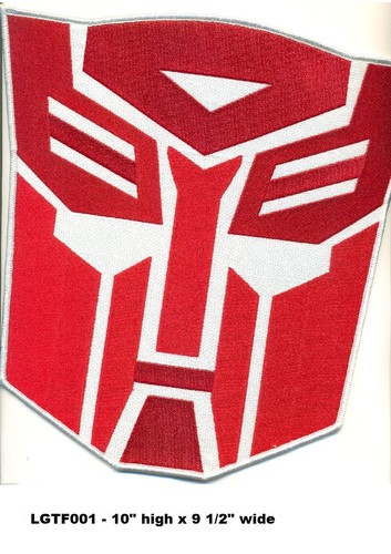 10 INCH TRANSFORMERS RED AUTOBOT PATCH - LGTF001 | eBay