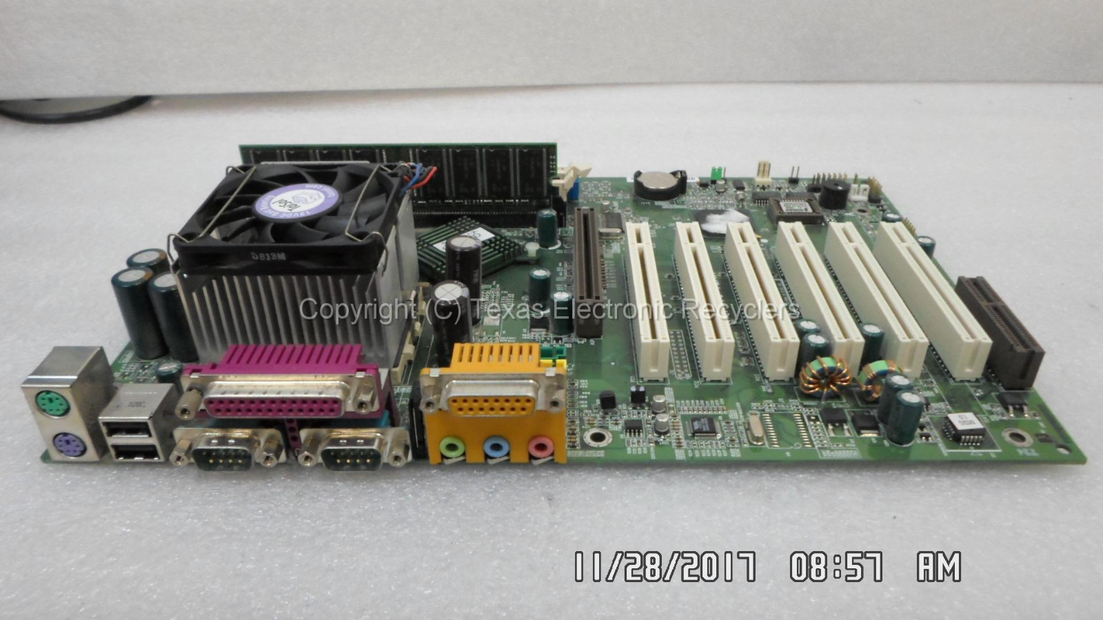 MSI K7T Pro Ver:1 Motherboard w/ 64MB RAM A0800APT3B CPU w/ Heatsink ...