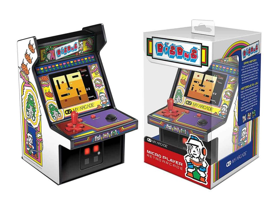 Dig Dug Real MINI CABINATO Original MY ARCADE Retrogaming Bandai Namco ...