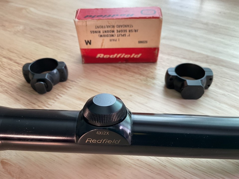 Vintage Redfield 4x-12x Rifle Scope with Accu-Range and AO. Excellent! | eBay