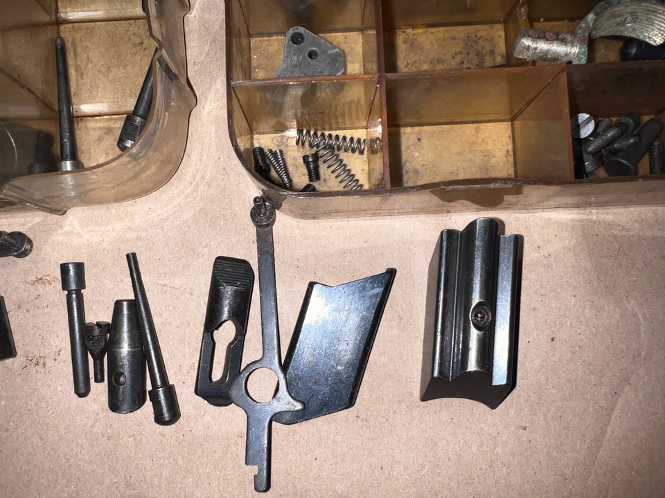HIGH STANDARD PISTOL 103 HUGE Gunsmith parts lot springs firing pins ...