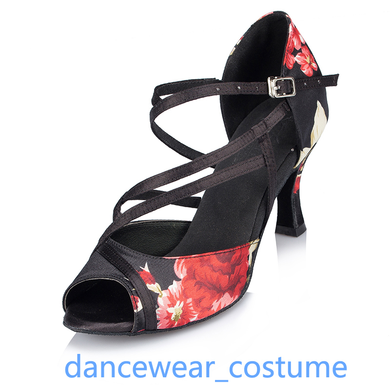 Ladies Party Ballroom Latin Tango Samba Salsa Dance Shoes Heels Sandals ...