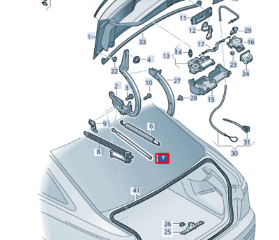 Audi A6 C8 Gasdruckfeder Heckklappe links 4K5827919 NEU ORIGINAL | eBay.de