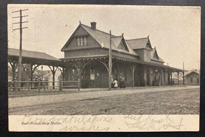 Railroad Postcard East Stroudsburg Station, Depot, Pennsylvania 1905 | eBay