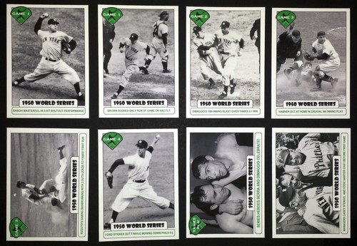 FREE* 1950 WORLD SERIES CARD SET NEW YORK YANKEES PHILADELPHIA PHILLIES ...
