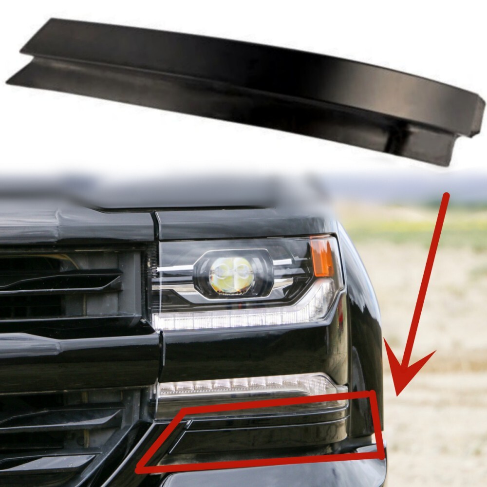 Front Left Driver Side Bumper Filler For 2016 -2018 Chevy Silverado1500 ...