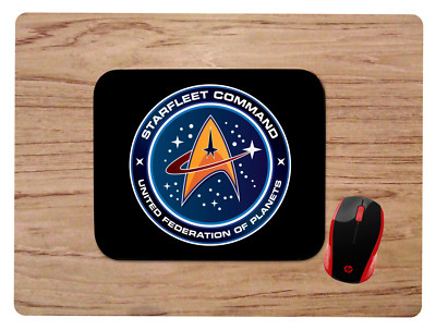 STAR TREK STARFLEET COMMAND CUSTOM MOUSE PAD HOME OFFICE GIFT NON-SLIP ...