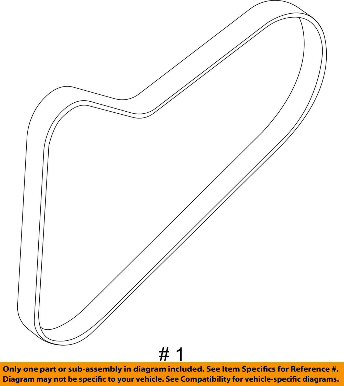 Genuine Hyundai Serpentine Belt 25212-2S000 for sale online | eBay