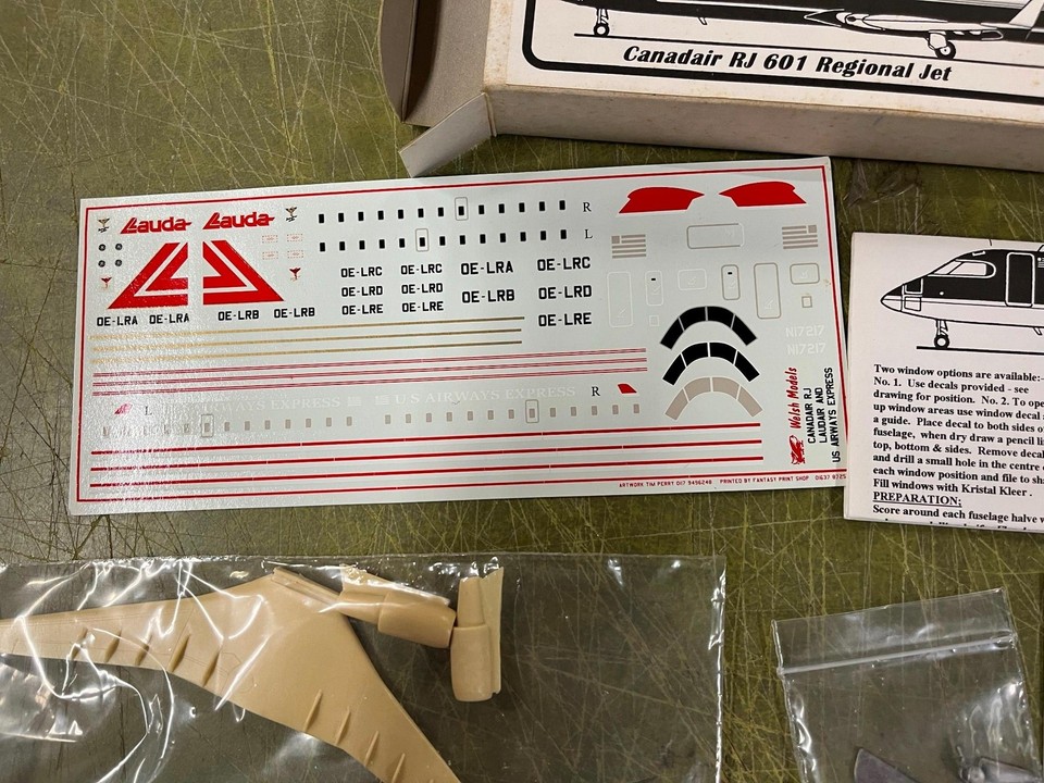 Welsh Models 1/144 Scale Canadair RJ 601 Regional Jet No. SL88 Aircraft ...