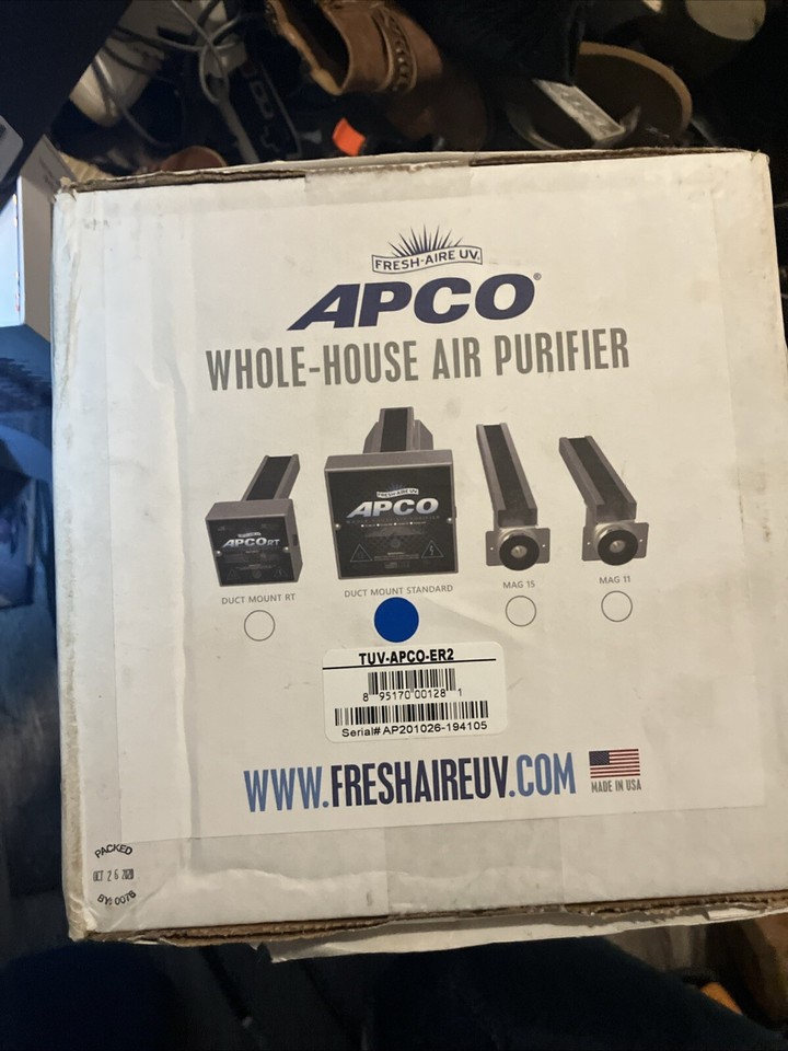 Fresh-Aire UV TUV-APCO-ER2 APCO In-Duct Air Purifier 18-32 VAC | eBay