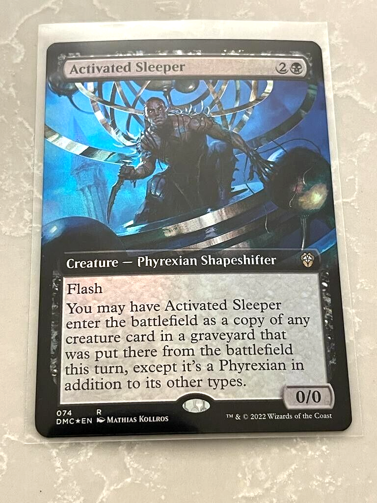 Activated Sleeper (074) Extended Art Dominaria United Commander DMC MTG ...