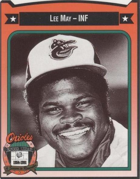 1991 All-Time Baltimore Orioles Team Issue - Lee May #285 for sale ...