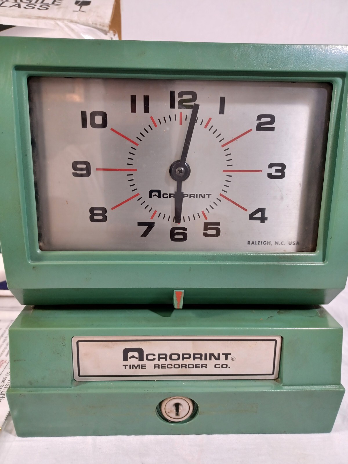 Acroprint 150AR3 Automatic Time Recorder Prints Month, Date, and Time w ...