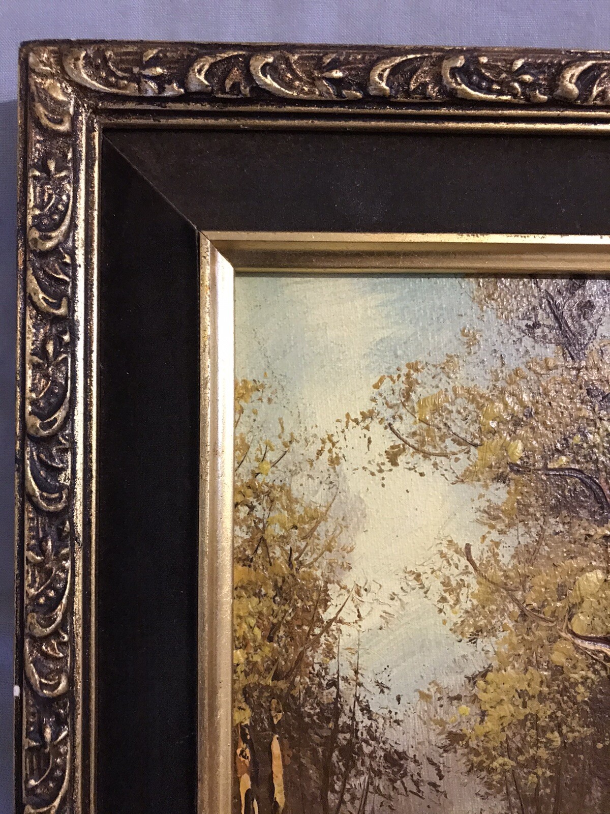 VINTAGE OIL PAINTING LANDSCAPE ROBERT SILLS HOLLYWOOD GALLERY MYSTERY ...