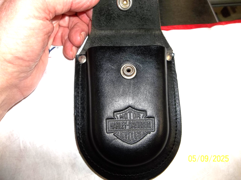 Harley Davidson Motorcycle Master Padlock Lock Leather Pouch 45789-92 ...