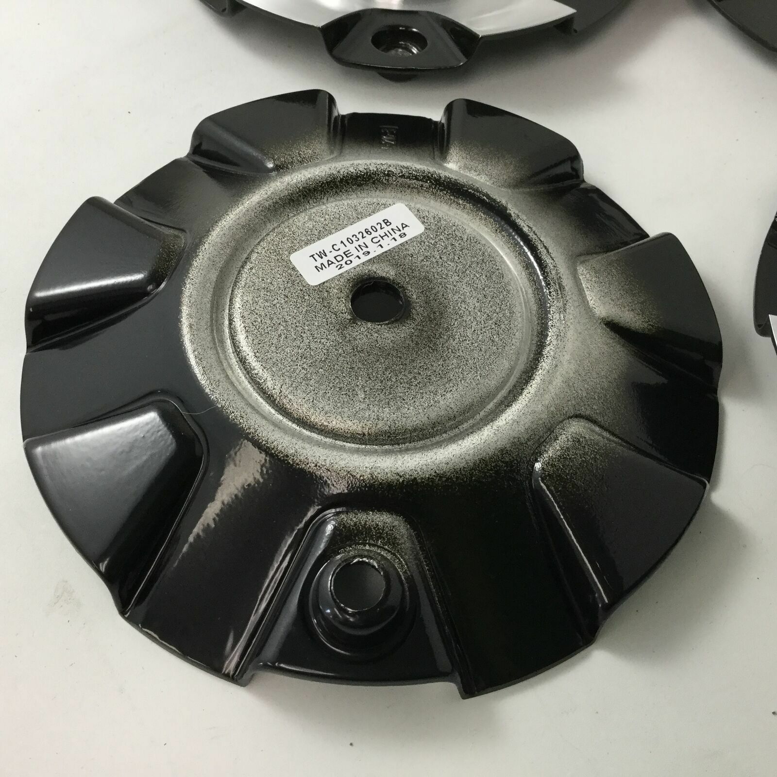 Set 4 Touren TR60 18/20" 3260 Black Machined Wheel Rim Center Caps ...