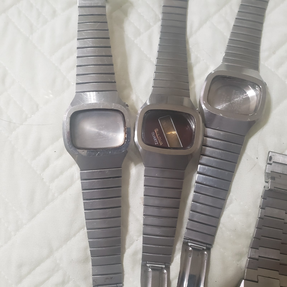 Lot of empty Bulova LED watch cases for parts | eBay