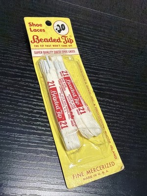 United Lace And Braid Beaded Tip White Shoe Laces Dress Shoe 21” | eBay
