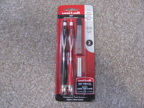 New uni-ball 207 Auto Advancing Mechanical Pencils 0.7mm Set Includes 2 ...