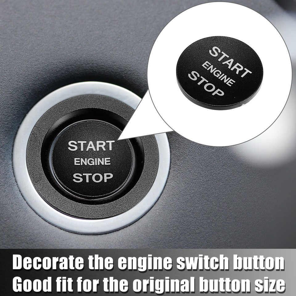 Engine Start Stop Button Cover Kit Push Start Button Trim for Range ...