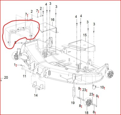 New OEM Kioti MM545-41151 Mower Deck Discharge Cover Chute for SM2454 ...