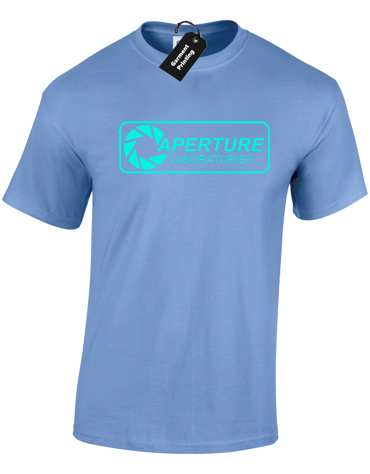 APERTURE LABORATORIES MENS T-SHIRT GAMING GAMER PORTAL FAN GIFT TOP ...