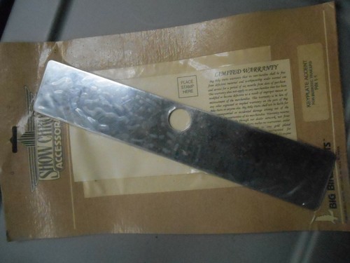 NOS Show Chrome Accessories Keyplate for Bushtec Motorcycle Trailers 1 ...