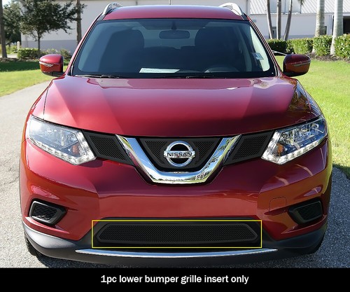 Fits 2014-2016 Nissan Rouge Bumper Black Mesh grille insert | eBay