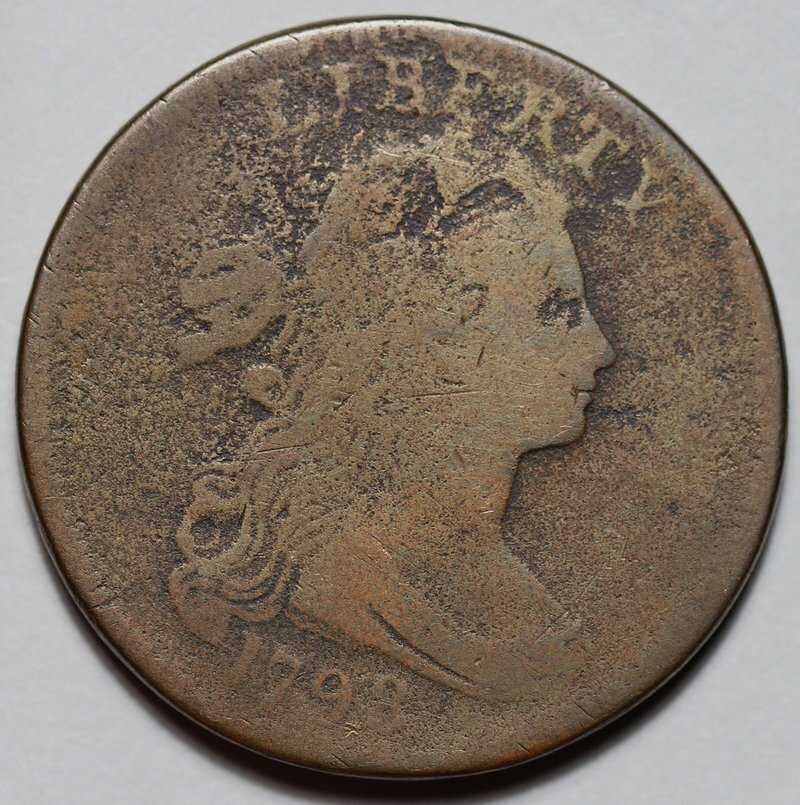 1798 Draped Bust Large Cent - 1st Hair Style - US 1c Copper Coin | eBay