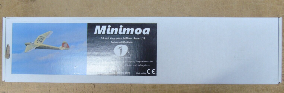 Tony Ray Minimoa 1.4m Wingspan R/C Glider Balsa Laser Cut RC Model ...