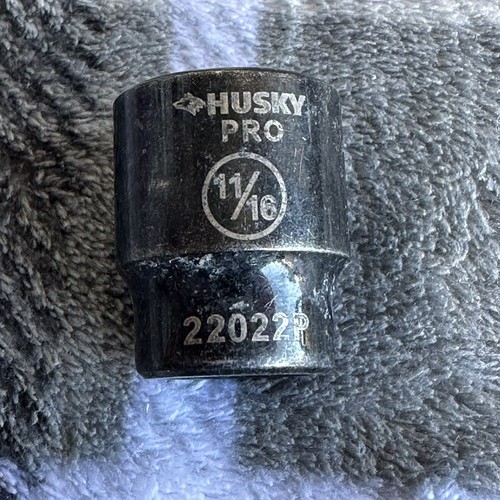 Husky Pro Black 11/16 Short 3/8" Drive Socket 22022p 6 Point | eBay