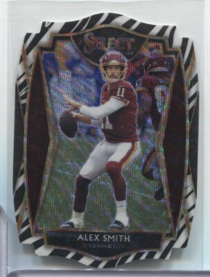 Alex Smith WFT 2020 Panini Select Premier Level Zebra Die Cut #120 ...